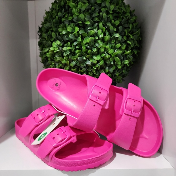 Target | Shoes | Nwt Pink Shade Shore Slides | Poshmark